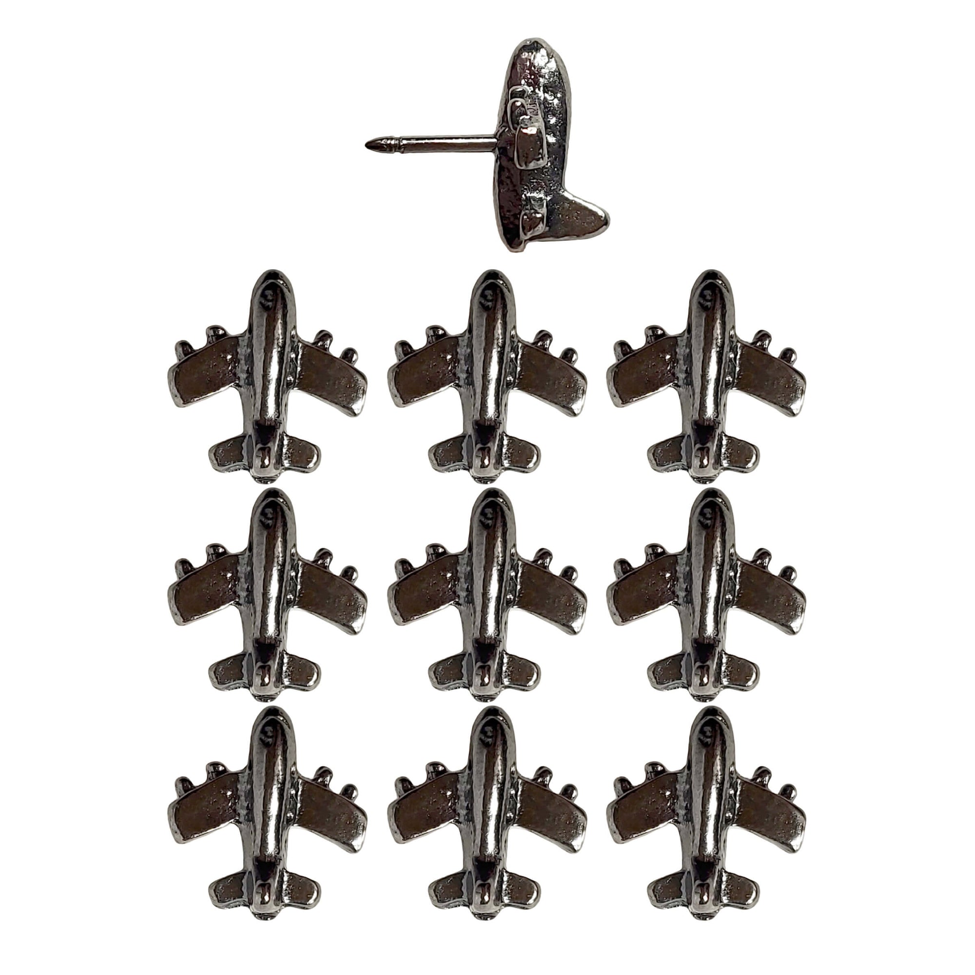 Silver Airplane Push Pins | Travel Map Pins | Push Pin Travel Maps