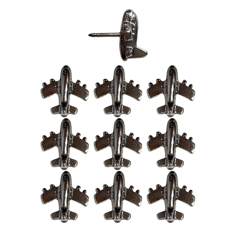 Silver Airplane Push Pins | Travel Map Pins | Push Pin Travel Maps