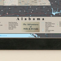 Individual State Maps | Framed State Travel Maps - Push Pin Travel Maps