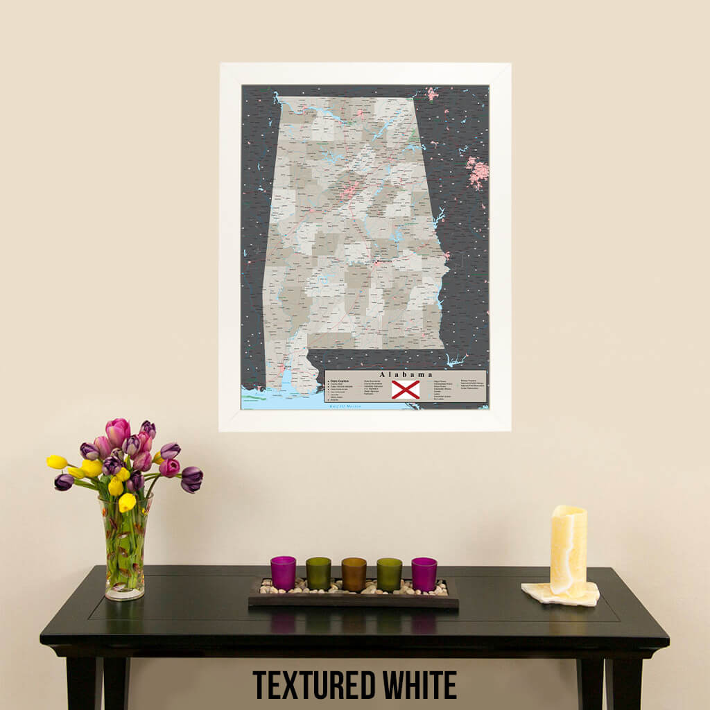 Individual State Maps | Framed State Travel Maps - Push Pin Travel Maps