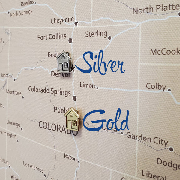 Specialty Push Pins | Decorative Thumb Tacks - Push Pin Travel Maps