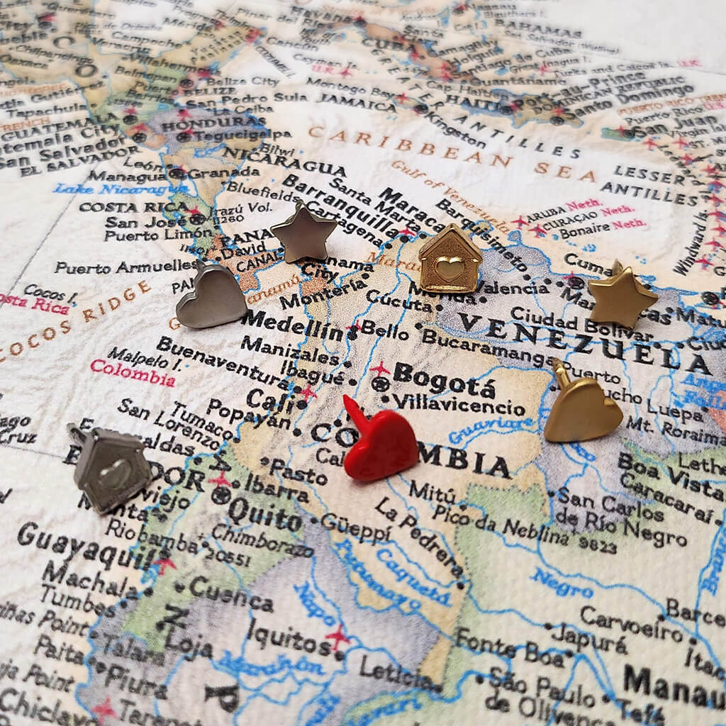 Specialty Push Pins | Decorative Thumb Tacks - Push Pin Travel Maps