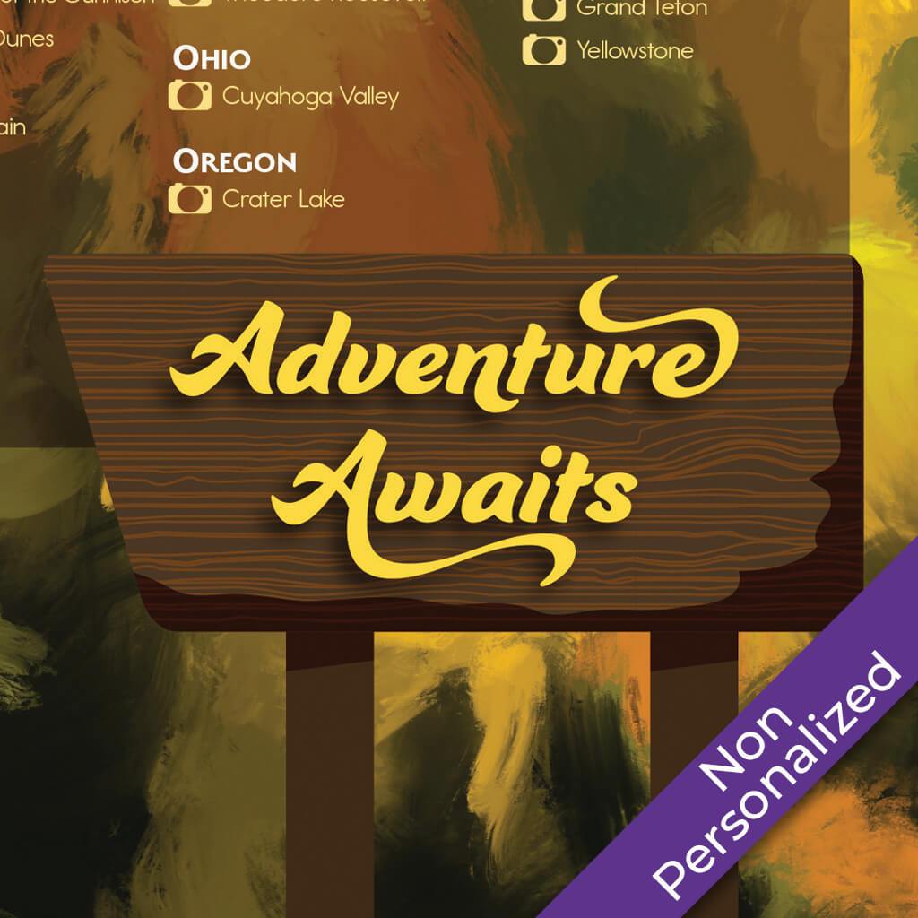 Bucket List Wall Art | Travel Trackers | Push Pin Travel Maps