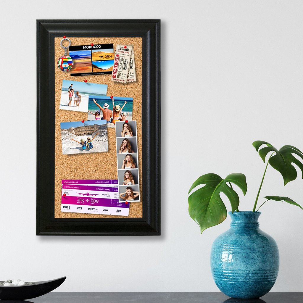 Cork Travel Memory Boards | Framed Memo Boards - Push Pin Travel Maps