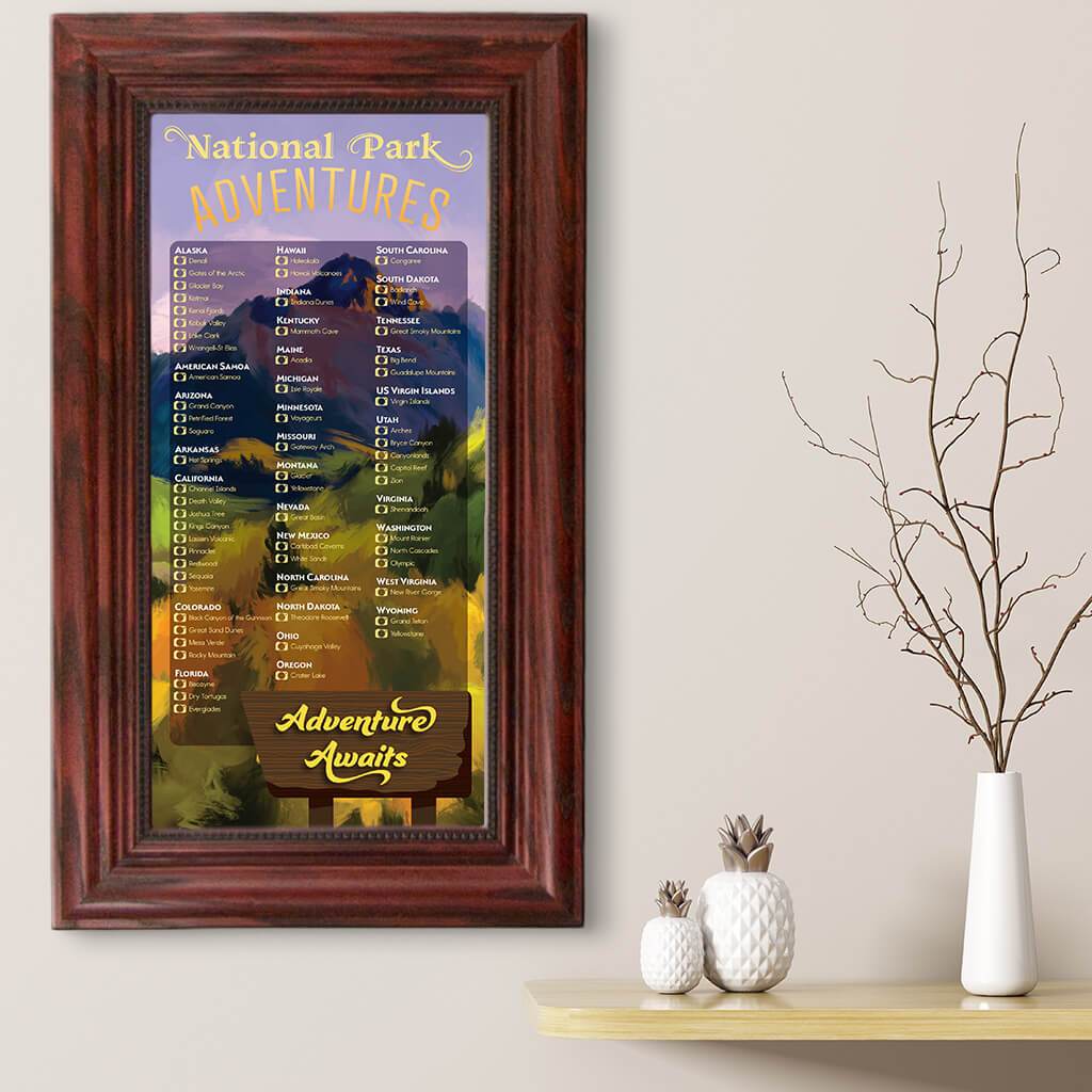 Bucket List Wall Art | Travel Trackers | Push Pin Travel Maps