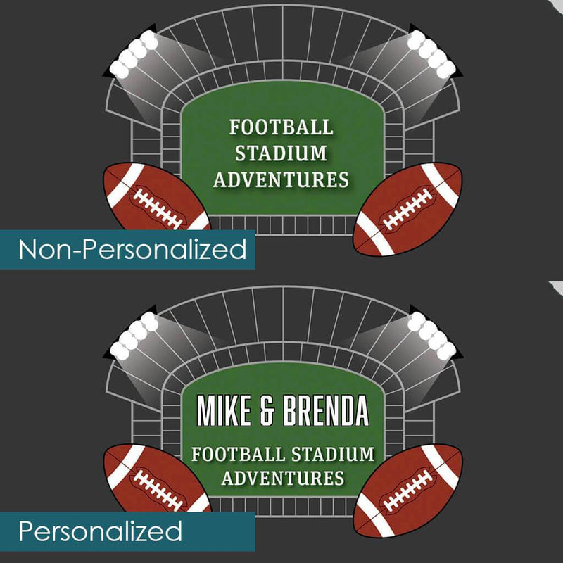 Map of US Football Stadiums | Canvas Football Map - Push Pin Travel Maps