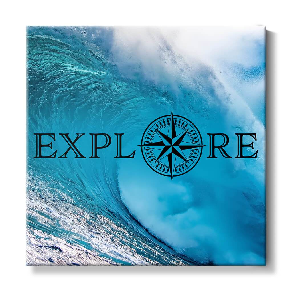 Explore Wall Art | Travel Themed Art | Push Pin Travel Maps