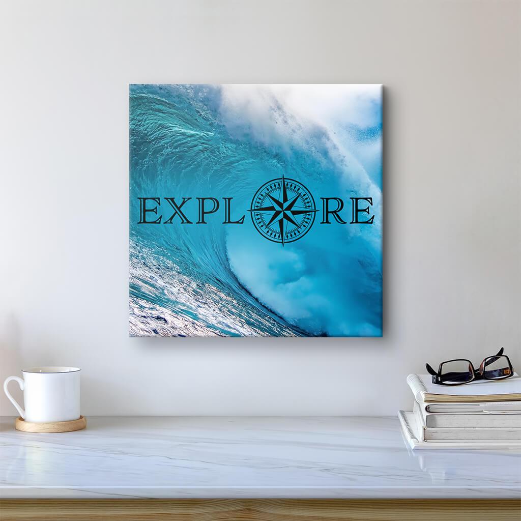 Explore Wall Art | Travel Themed Art | Push Pin Travel Maps